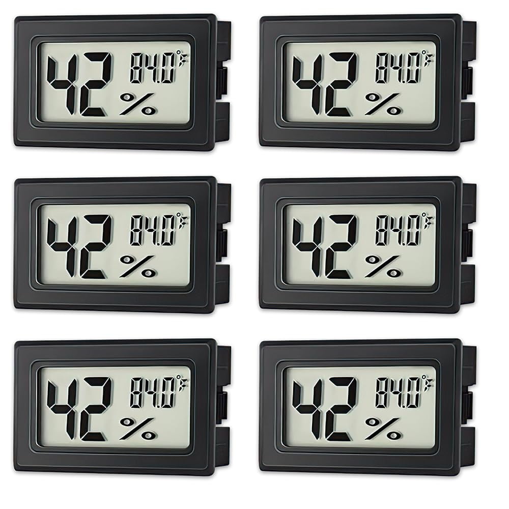 Hygrometer Indoor Humidity Meter Hydrometer Outdoor Thermometers 6 Pack ...