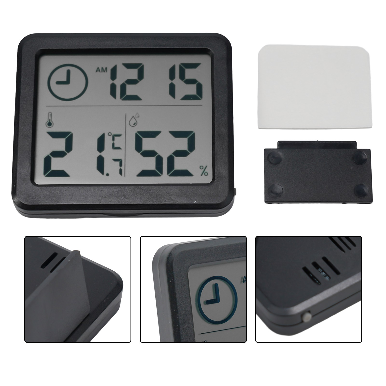 Hygrometer Thermometer - 50 To 70 Digital Wall Clock Clock Kitchen Mini ...
