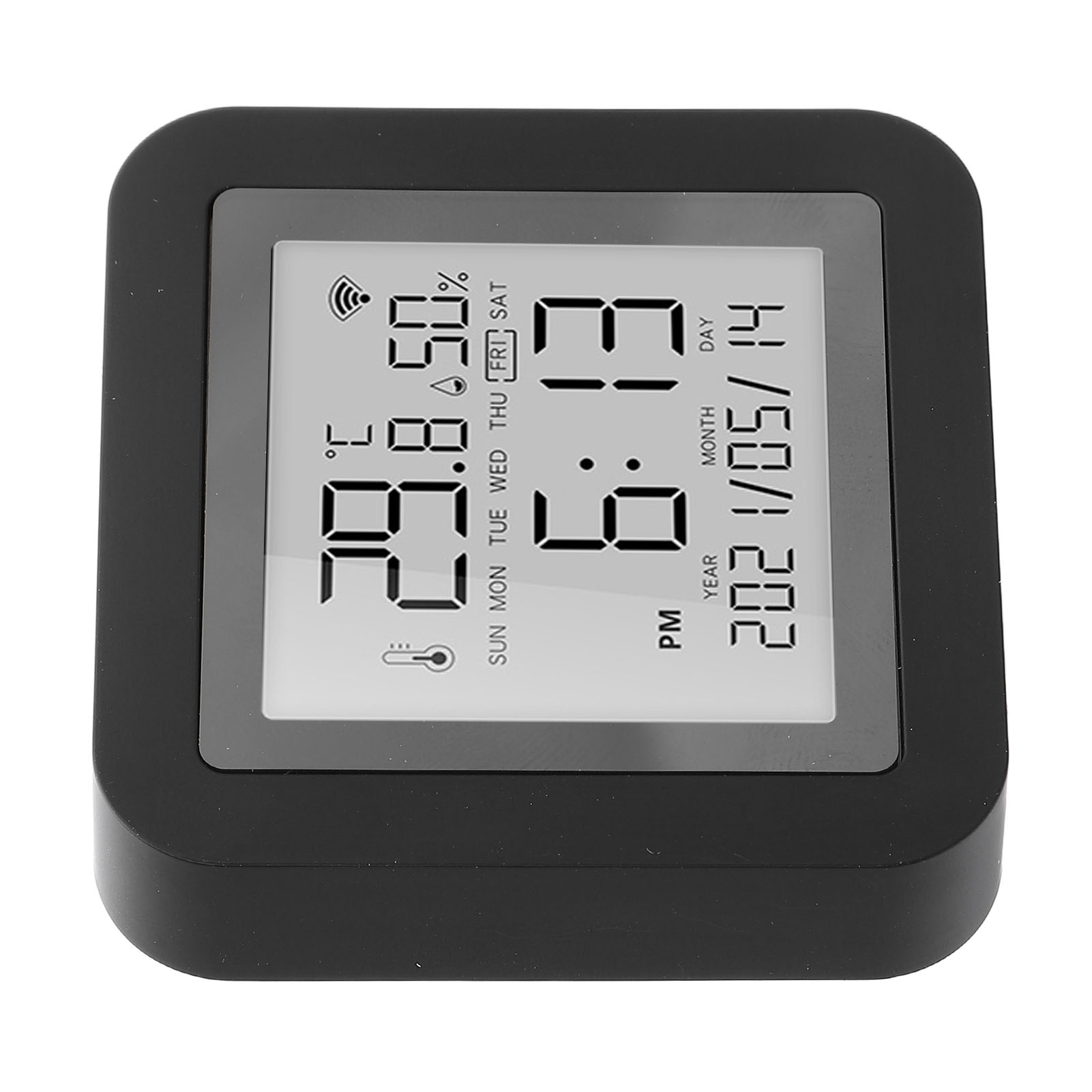 Hygrometer Thermometer, LCD Backlit Display Data Storage USB Plug In ...