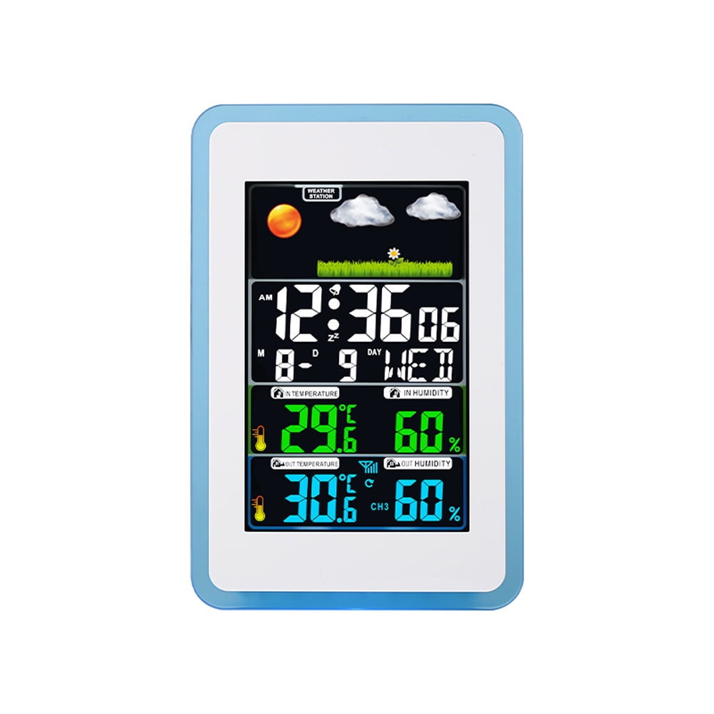 Hygrothermograph,Weather Station Clock With Color Display Tester ...