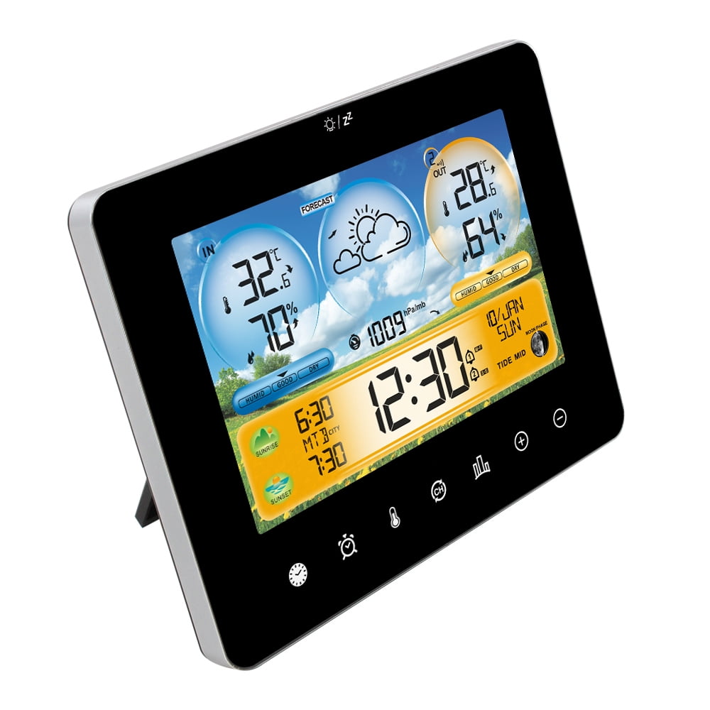 Hygrothermograph,Station Indoor Thermometer Station Time And Color ...