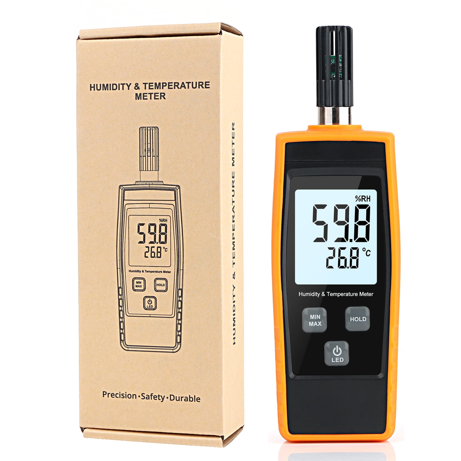 Hygrothermograph,Temperature Meter Min/max Lcd Thermometer Lcd With ...