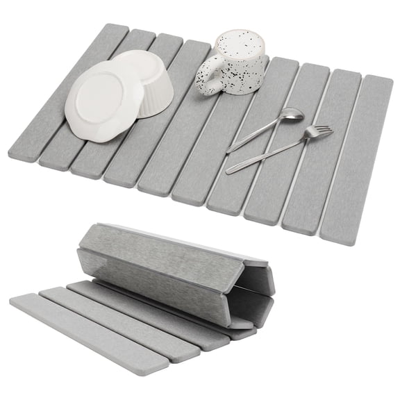 Aoqianlan 3Pcs Water Absorbing Stone Tray Diatomite Coasters Drying ...