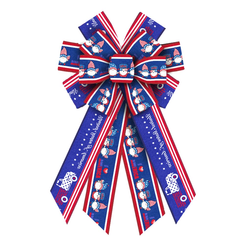 Hying Large 4th FEV6 of July Bows for Wreath, Patriotic Wreath Bows ...