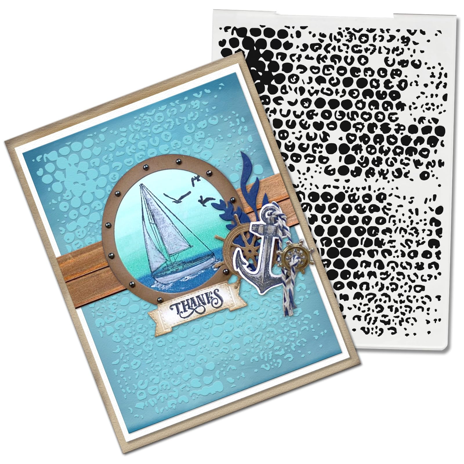 Hying Water Drop Plastic AIF9 Embossing Folder for Card Making, 3D ...