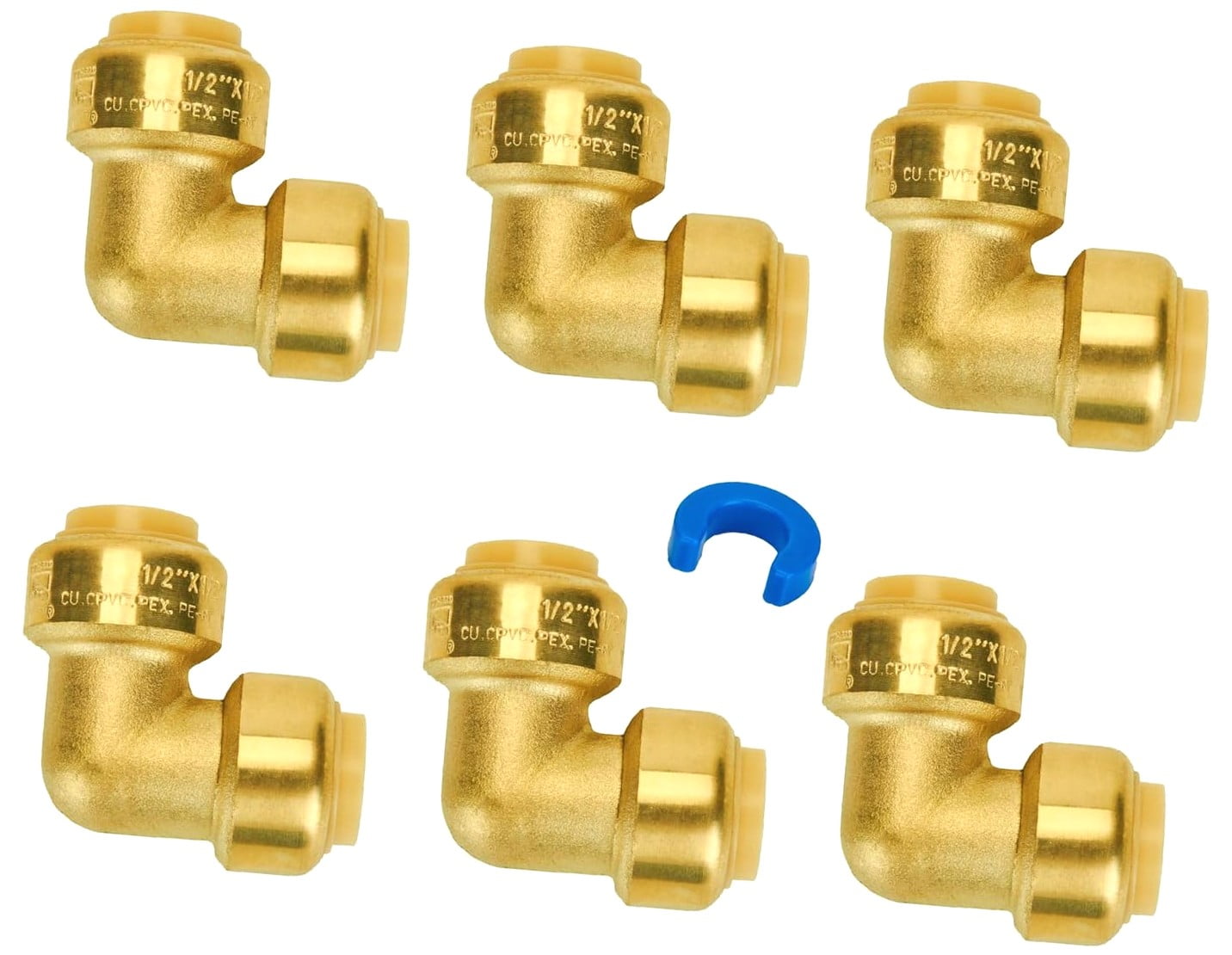 Hyjoy 1/2 Inch 90 Degree Elbow, Pex Elbow 1/2 Inch, No--to-Connect 90 ...