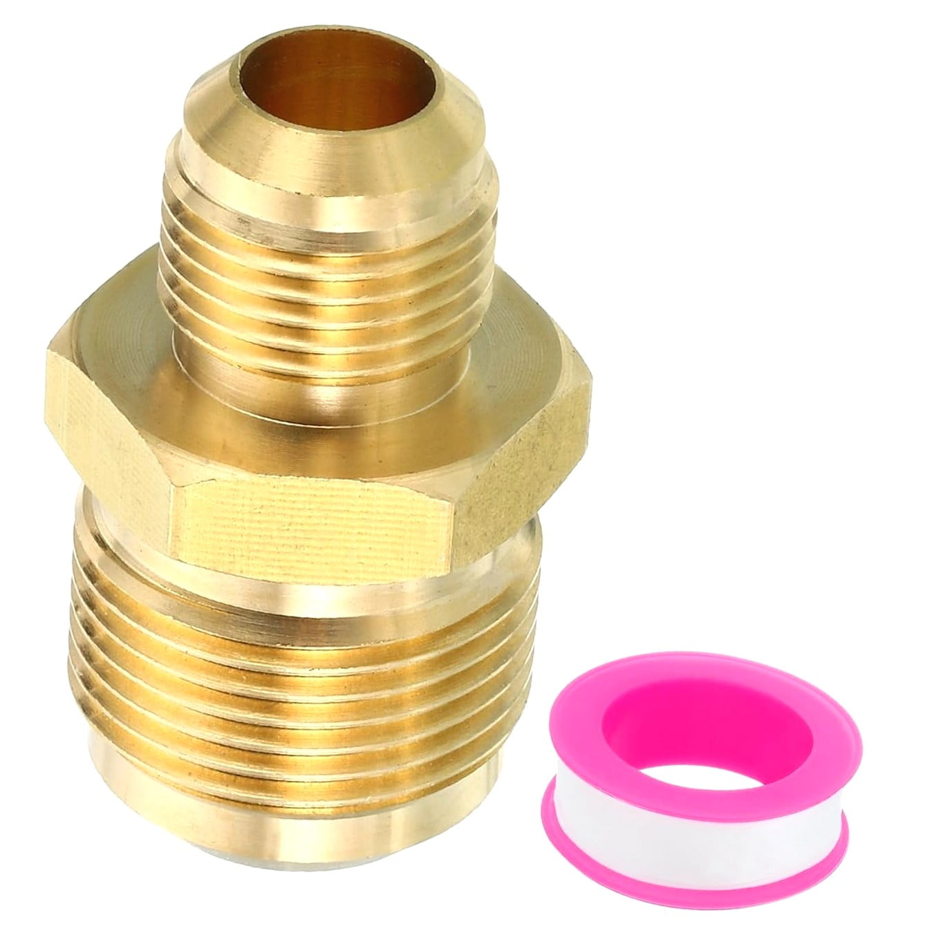 Hyjoy 1/2 Inch Male Flare 3/4 Inch Male Flare Connector, SAE 45 Degree ...