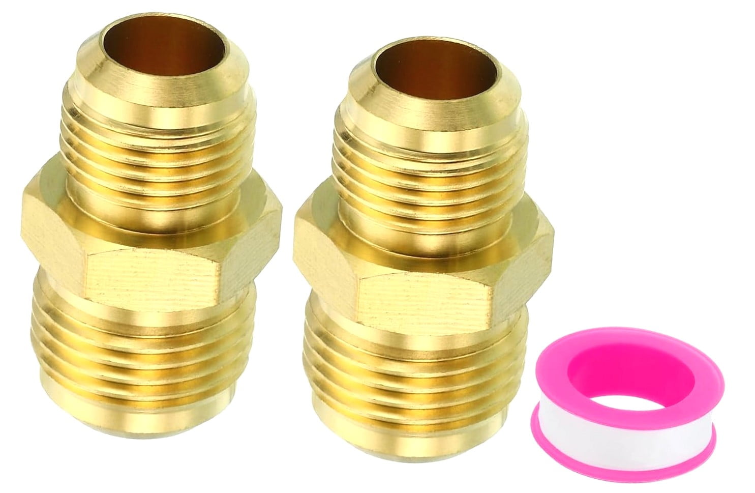 Hyjoy 1/2 Inch Male Flare to 5/8 Inch Male Flare Connector, 2Pcs SAE 45 ...