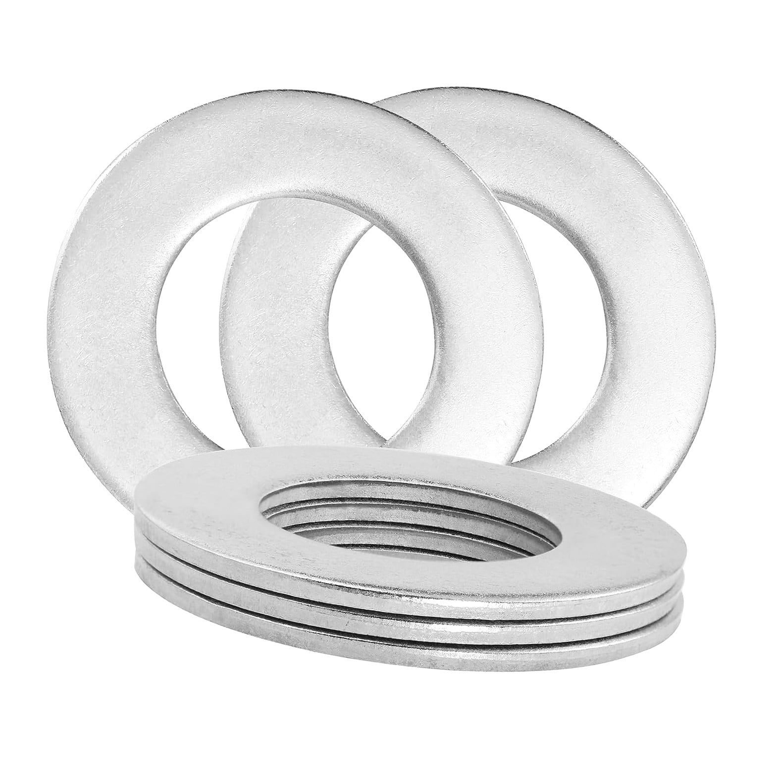 Hyjoy 1-3/8 Inch Steel Flat Washers - 2-3/4 Inch Outer Diameter, 304 ...