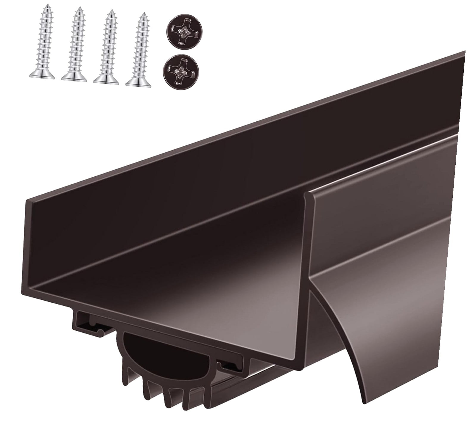 Hyjoy 1 Pcs 1-3/4" 36" Shaped Aluminum Door Bottom Sweep with Drip ...