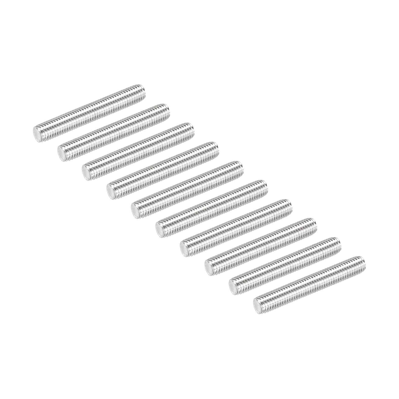 Hyjoy 10 Pack M10 70mm Fully Threaded Rod Right Hand Threads Rod Clamps ...