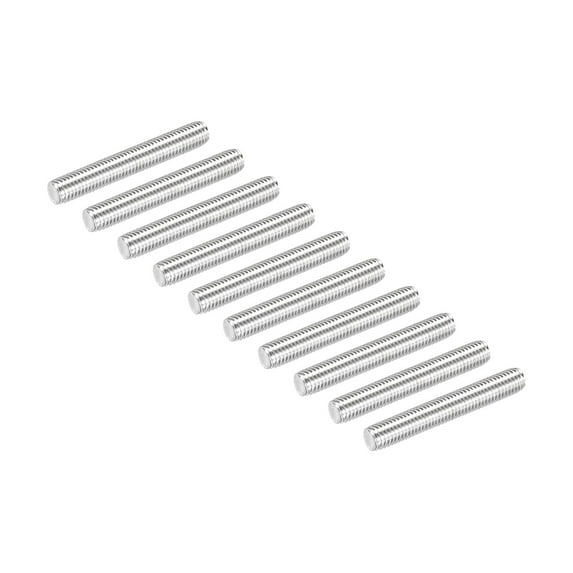 Hyjoy 10 Pack M10 70mm Fully Threaded Rod Right Hand Threads Rod Clamps ...