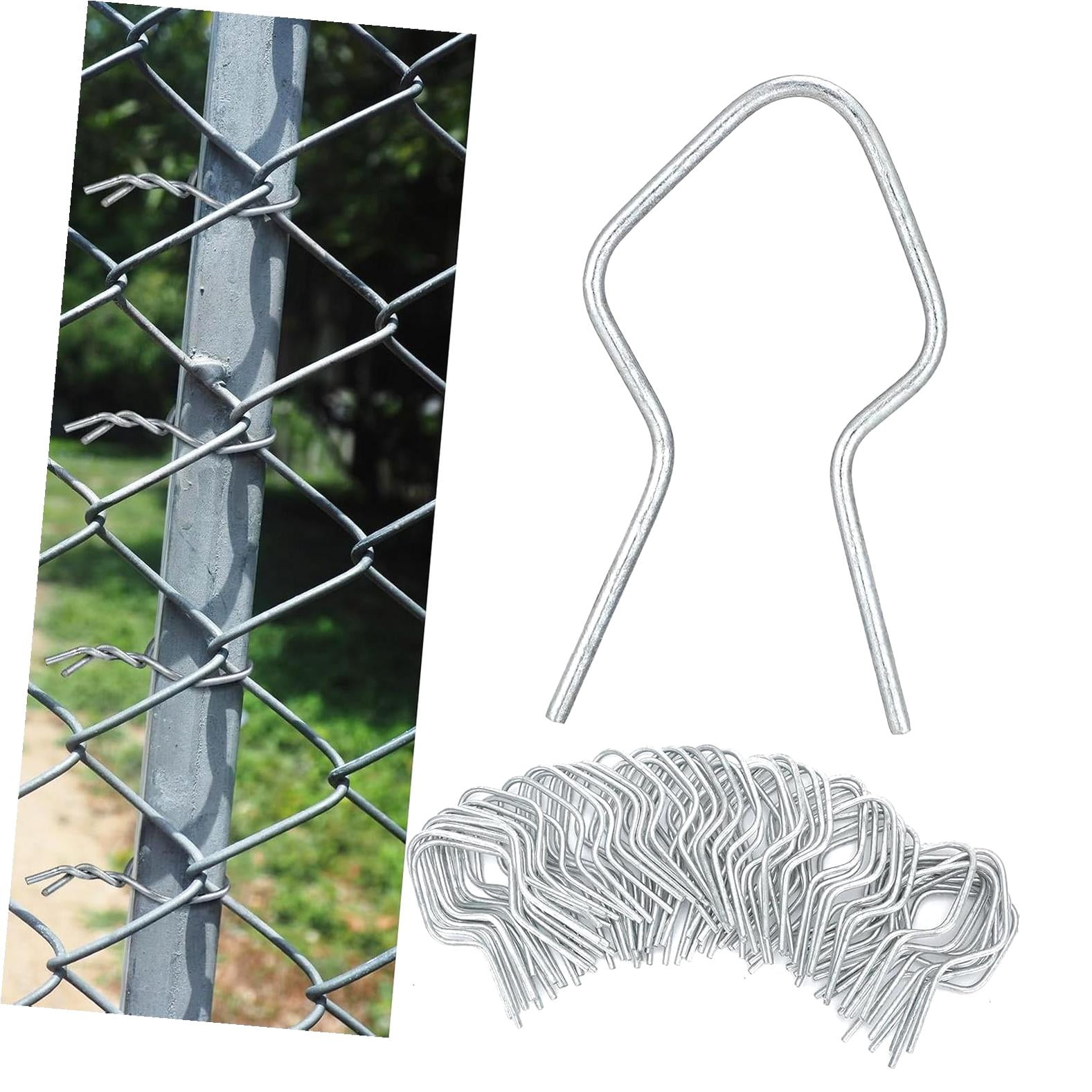 Hyjoy 100 Pieces T Post Clips Metal Wire Fence Clips Galvanized Steel ...