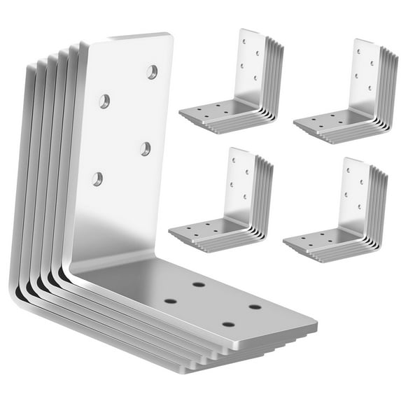 Hyjoy 12 Pack Brackets 3x3 for Wood Framing, Corner Angle, Steel Corner ...