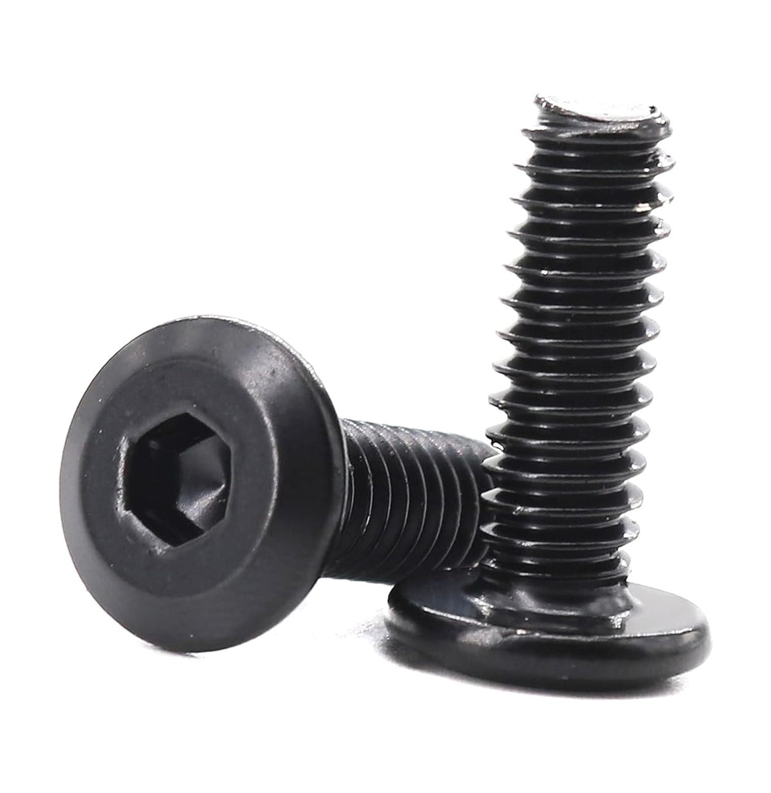 Hyjoy 12-Pack M6 16mm Flat Joint Bolts Cap Screws for Furniture Table ...