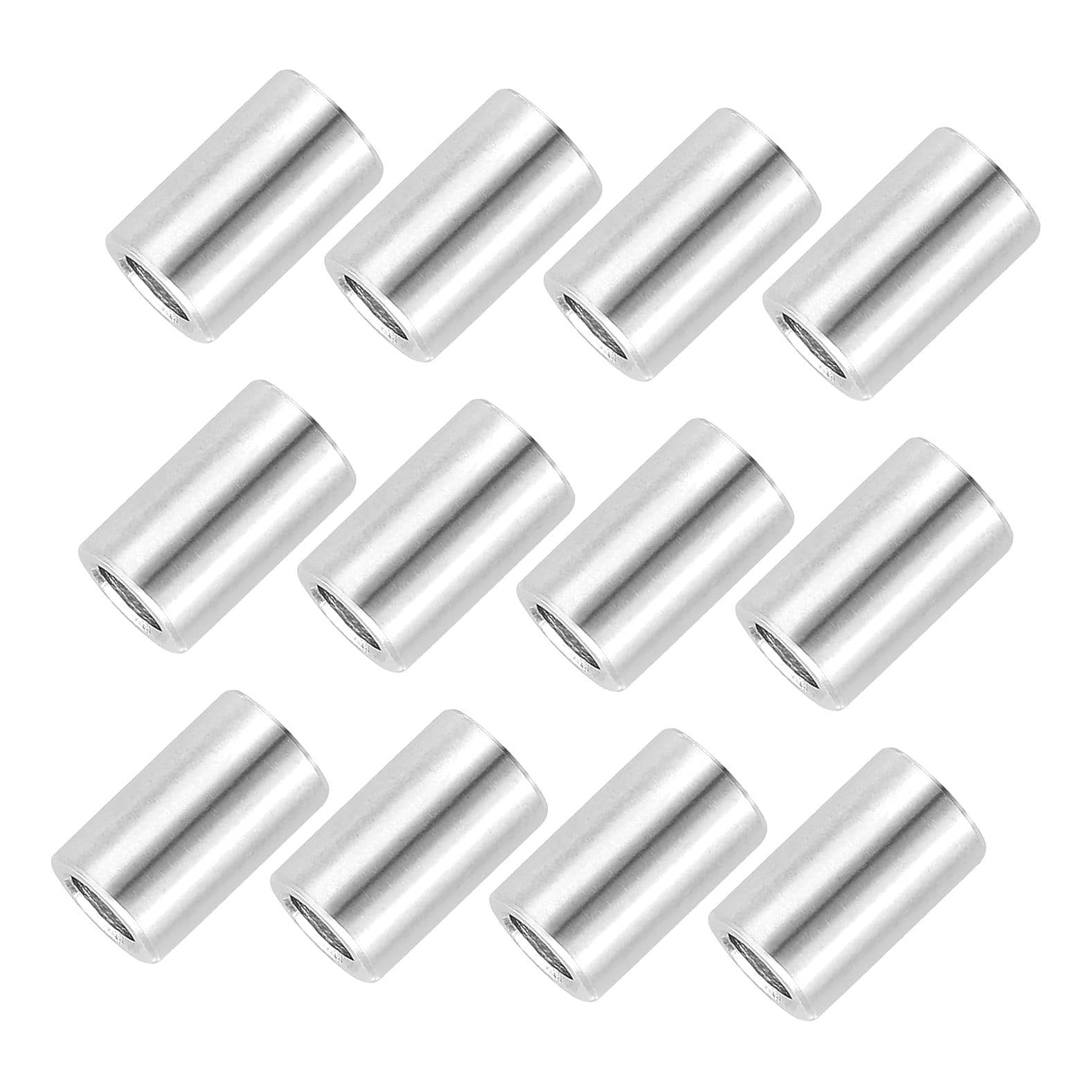 Hyjoy 12 Pcs Steel Spacers, 6mm ID 10mm OD 16mm Height Bushing Screw ...