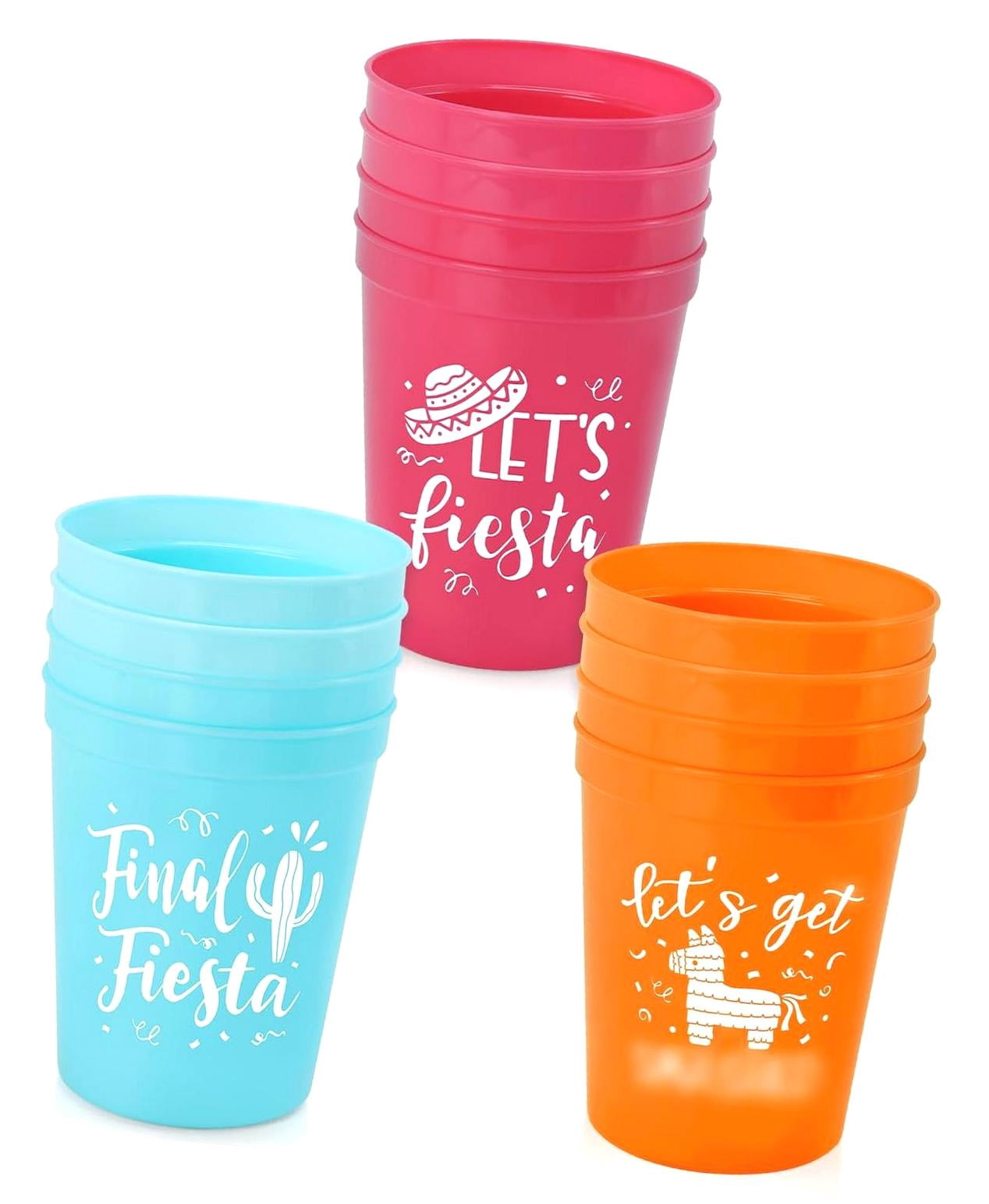 Hyjoy 12-Piece Bachelorette Party Cup Set Featuring Mexican Cactus ...
