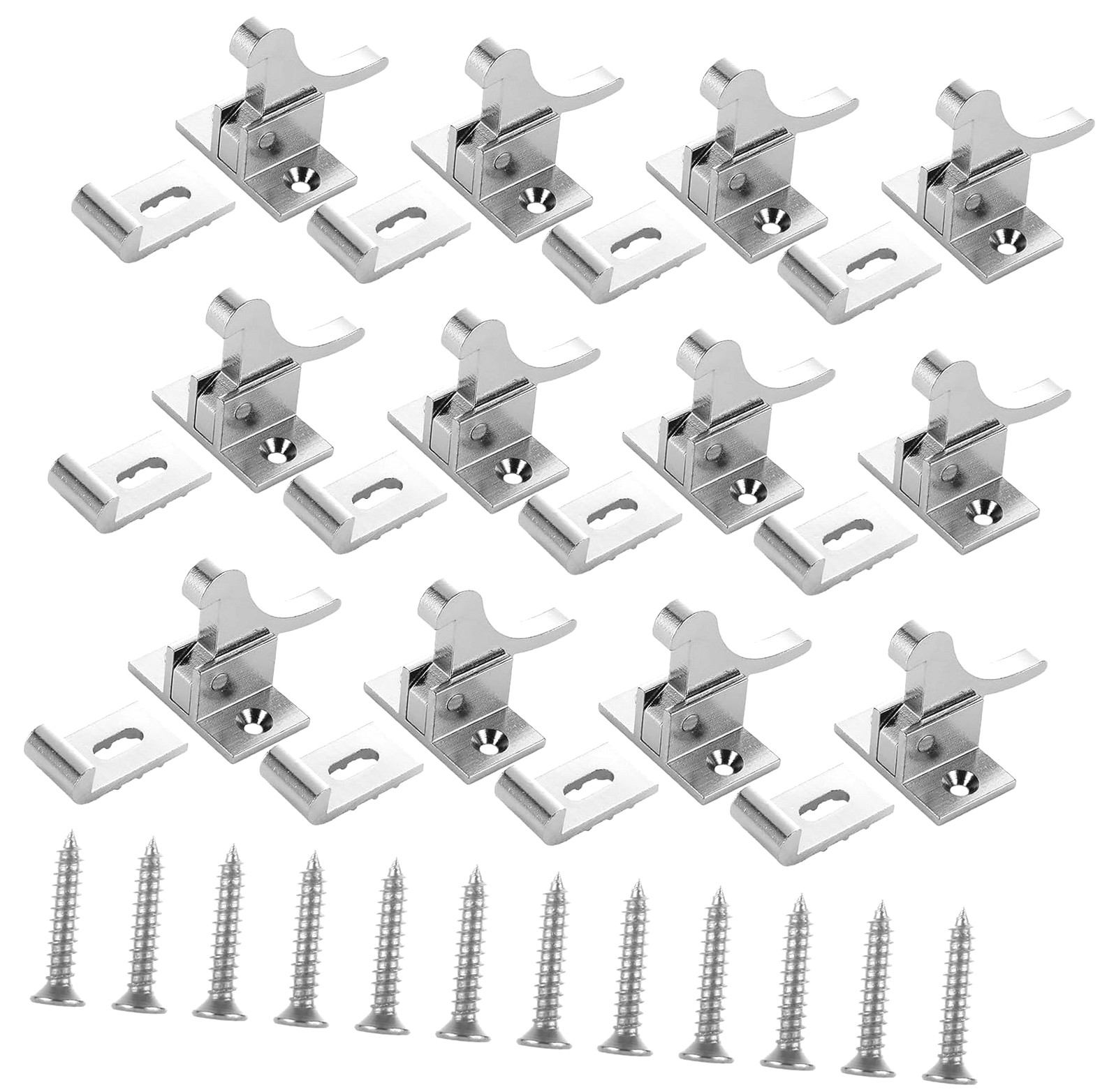 Hyjoy 12 Pieces Cabinet Door Closets Door Elbow Cabinet with Screws for ...