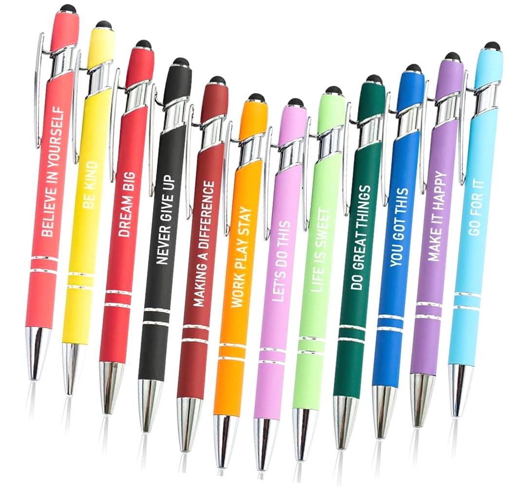 Hyjoy 12 Pieces Inspirational Quotes Office Women with Touch Screen ...