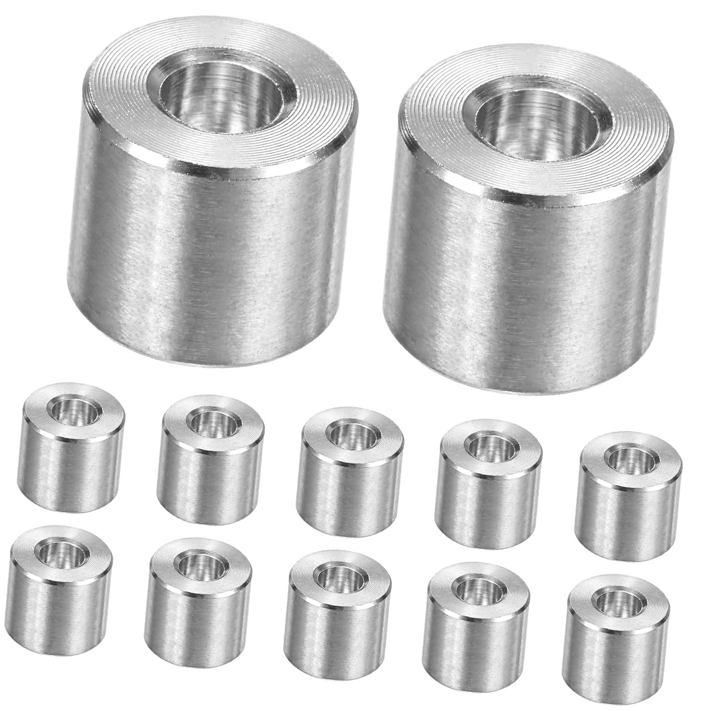 Hyjoy 12 Pieces M6 304 Steel Spacers 6mm Inner Diameter 14mm Outer ...