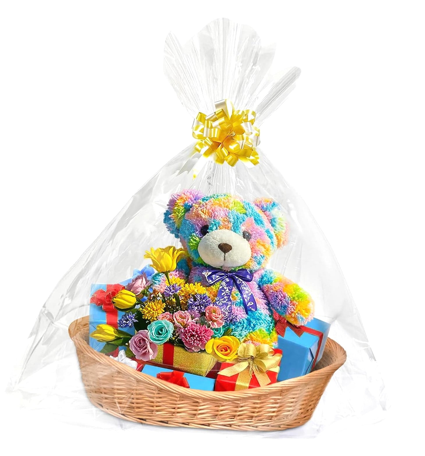 Hyjoy 12PCS Extra Large Cellophane Bags, 35x45 Inch Clear Cellophane ...