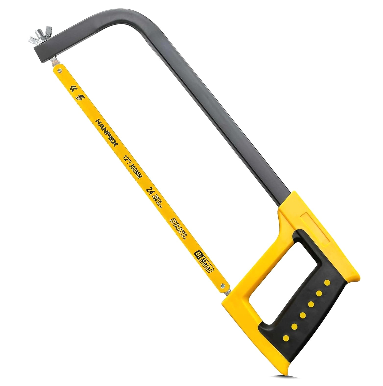 Hyjoy 12inch -Tension Hacksaw Frame with 24 TPI Bi-metal , Hand Saw ...