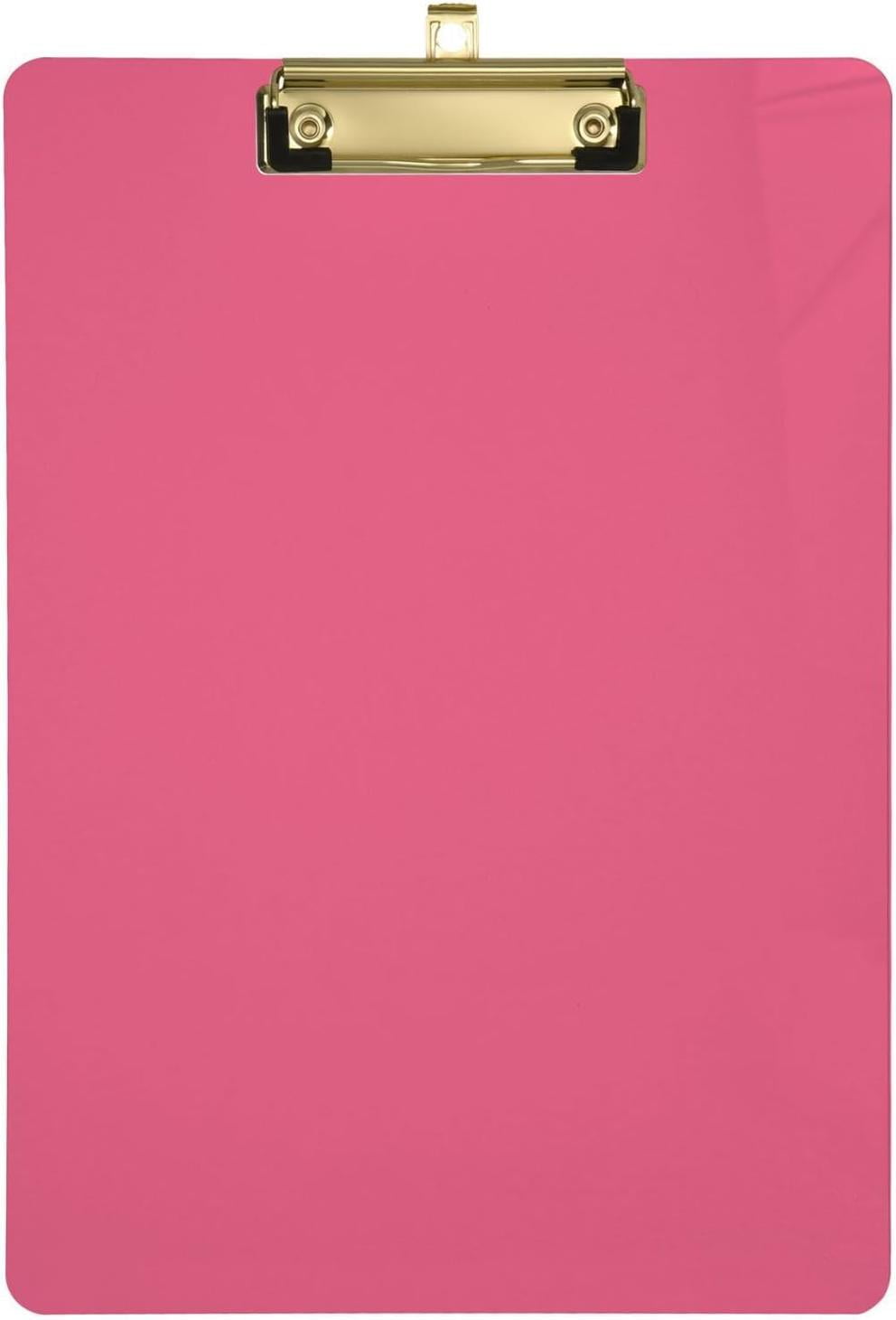 Hyjoy 12x9in Pink Solid Color Clipboard, Acrylic Standard A4 Letter ...