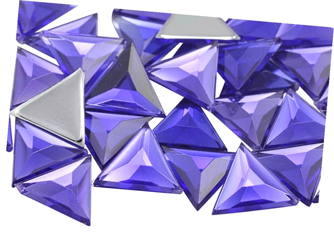 Hyjoy 13mm Flat Back Triangle Acrylic Rhinestones Plastic Costume ...