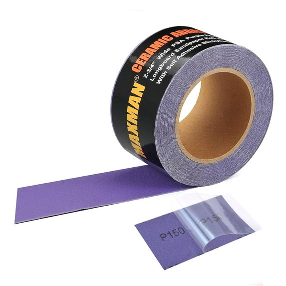 Hyjoy 150 Grit Sandpaper Roll, PSA Film Ceramic Longboard Sand Paper, 2 ...