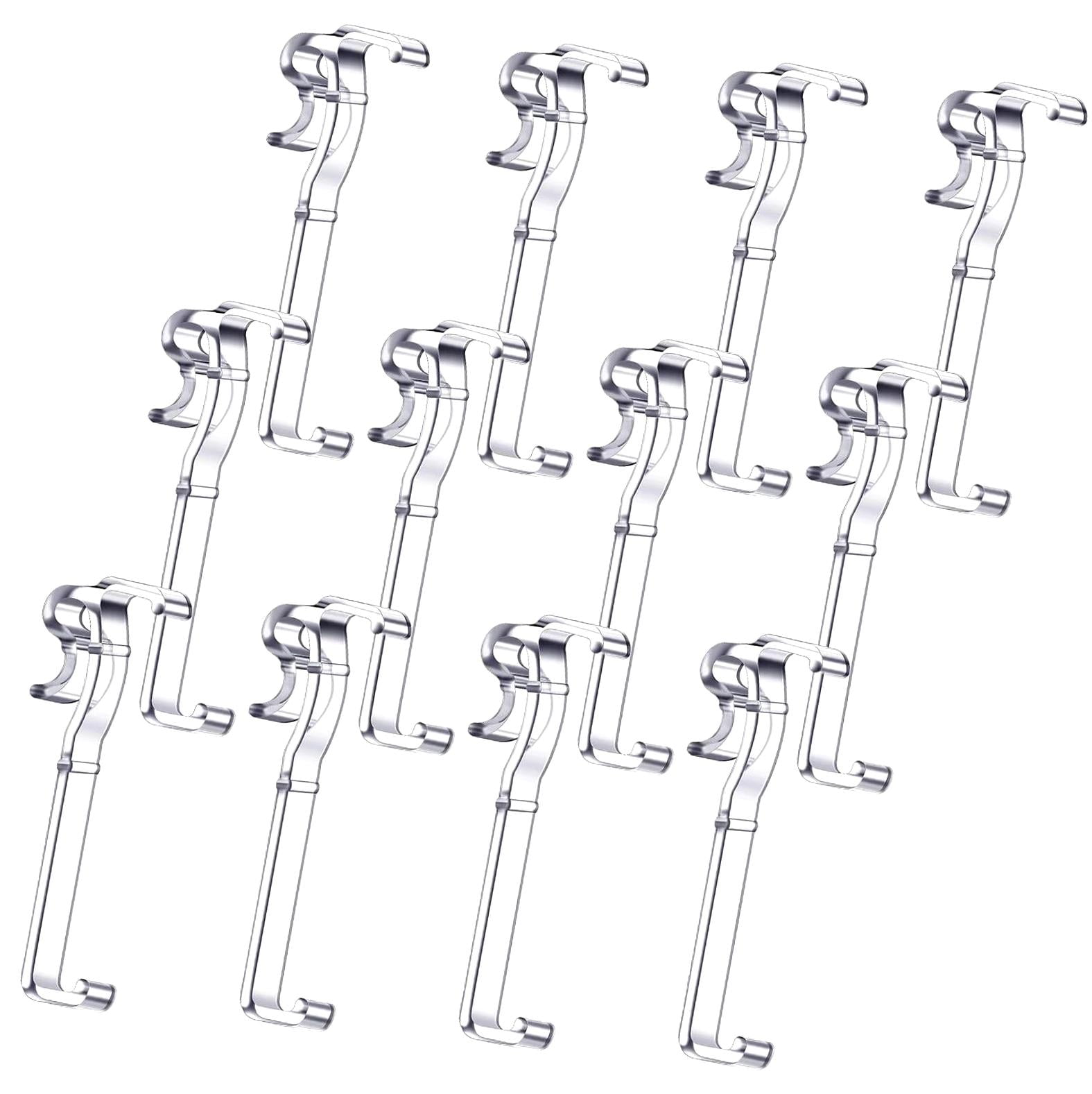 Hyjoy 2.5-Inch Valance Clips for Window Blinds, Clear Plastic Channel ...