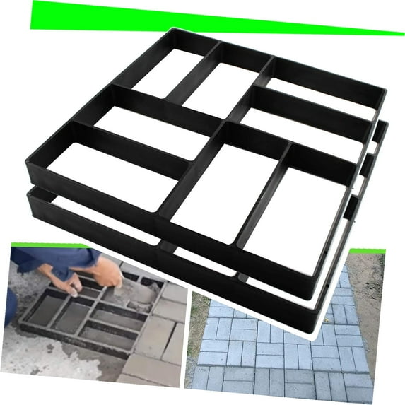 Hyjoy 2 Pack 15.7"x15.7"x1.57" Walk Path Maker Reused Concrete Molds ...
