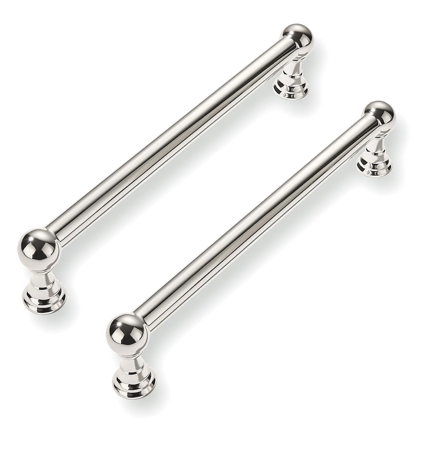 Hyjoy 2 Pack 6 Inch Kitchen Cabinet Handles, Polished Nickel Cabinet ...