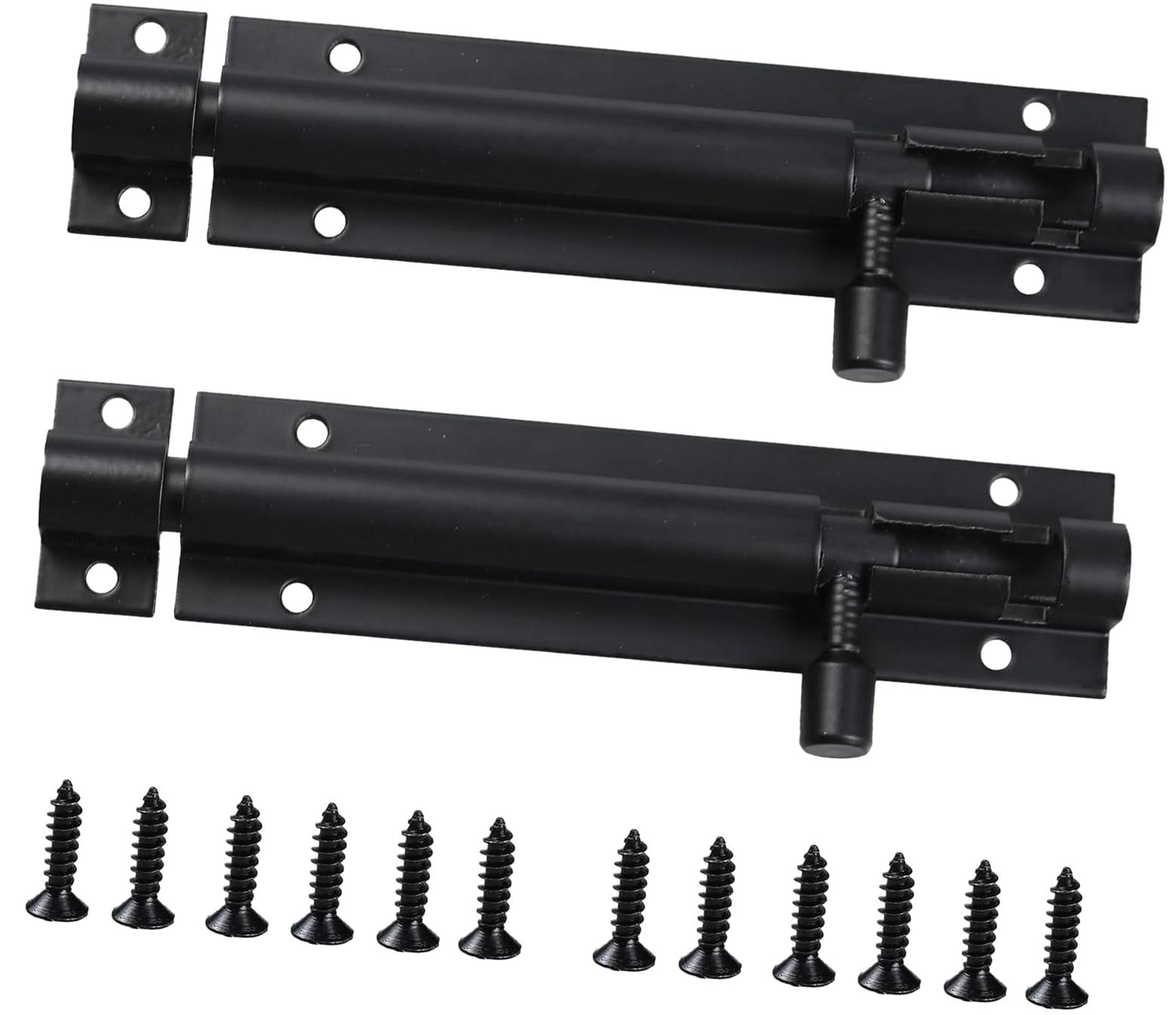 Hyjoy 2 Pack 8 Inch Slide Bolt, Aluminum Alloy Barrel Bolt, Matte Door ...
