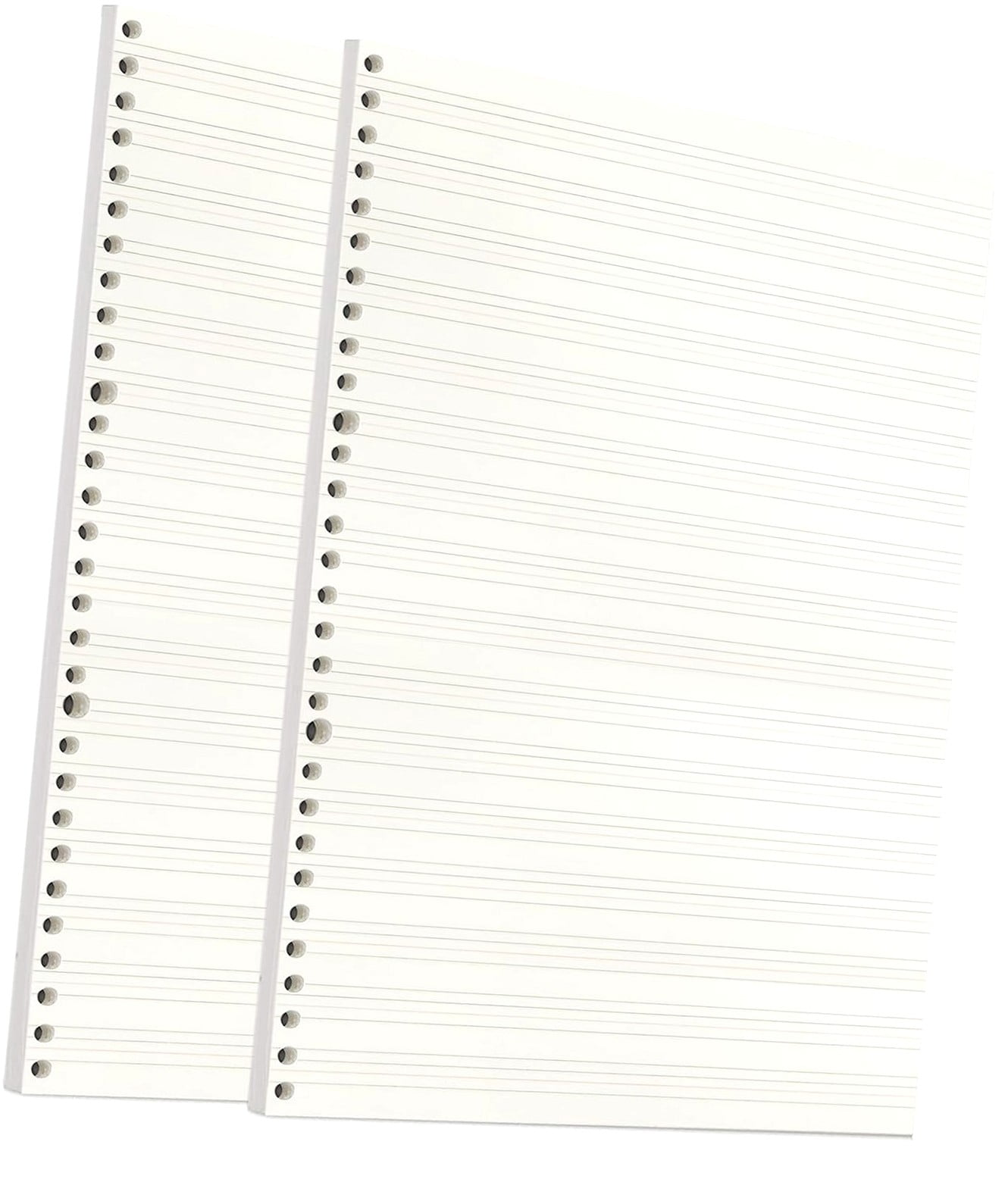 Hyjoy 2-Pack 90/180 Pages Four-Line Loose Paper for 30-Hole Binder ...