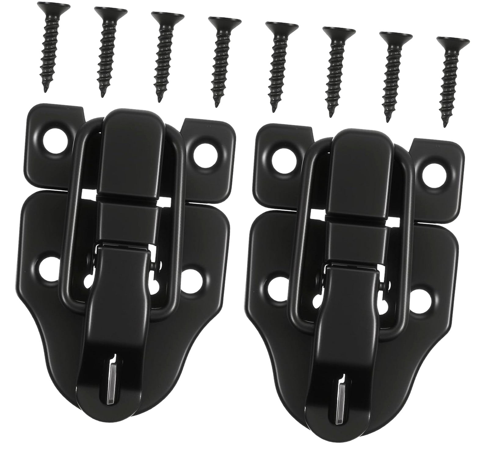 Hyjoy 2 Pack Small Hasp Latches for Wooden Boxes Toggle Box Buckle Lock ...