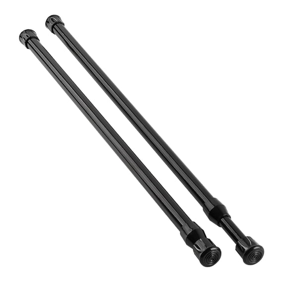 Hyjoy 2 Pack Small Tension Curtain Rod 16 to 28 Inch, Tension Rods No ...