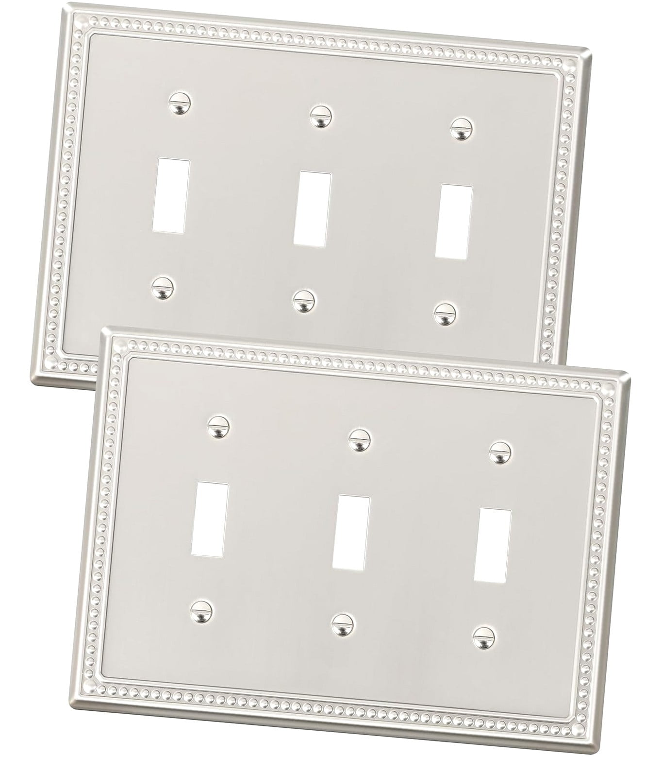 Hyjoy 2-Pack Triple Toggle Light Cover Plate, Pearls Plate Covers ...