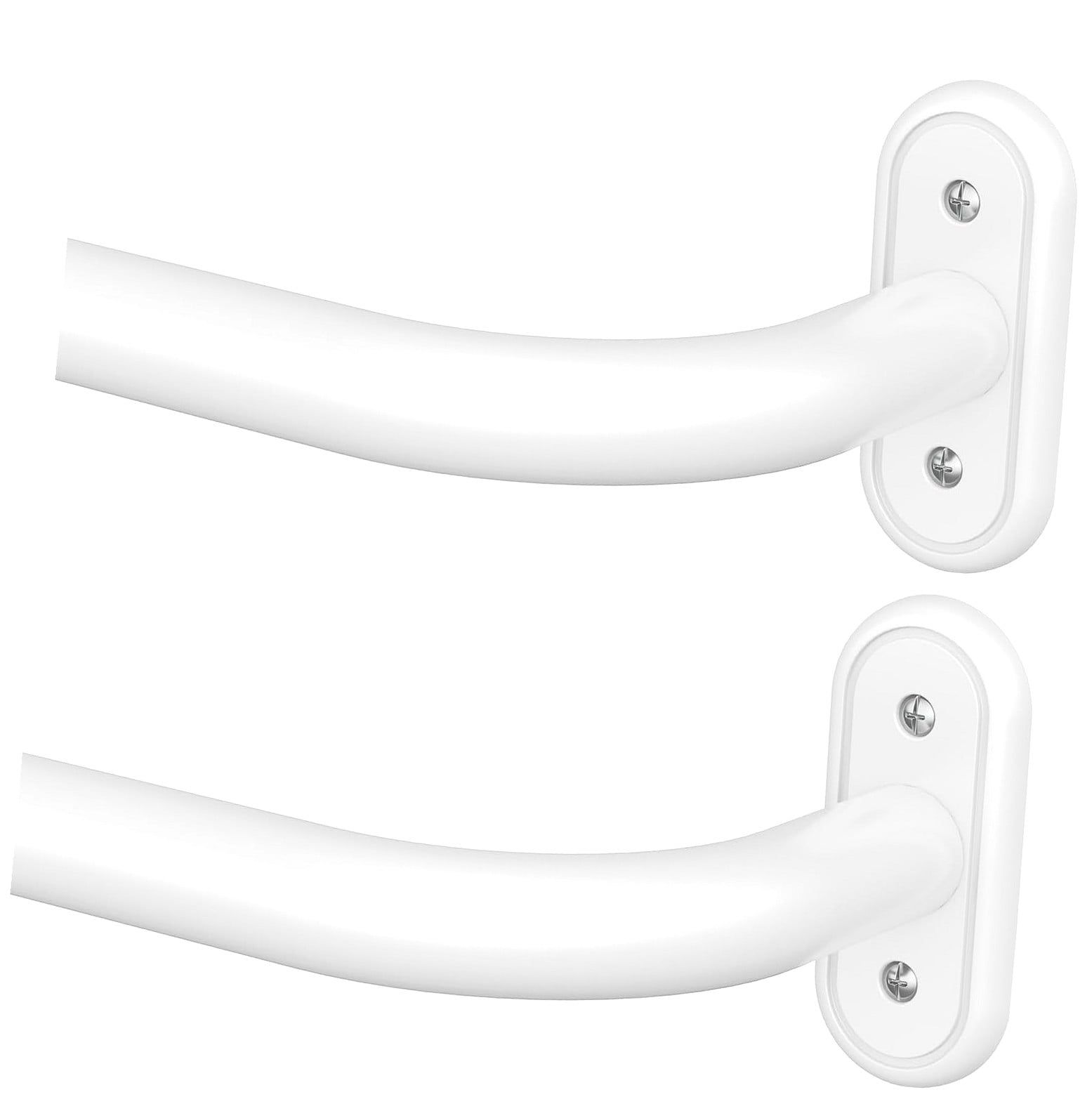 Hyjoy 2 Pack Wrap Around White Curtain Rod, Ceiling Curtain Rods for 48 ...