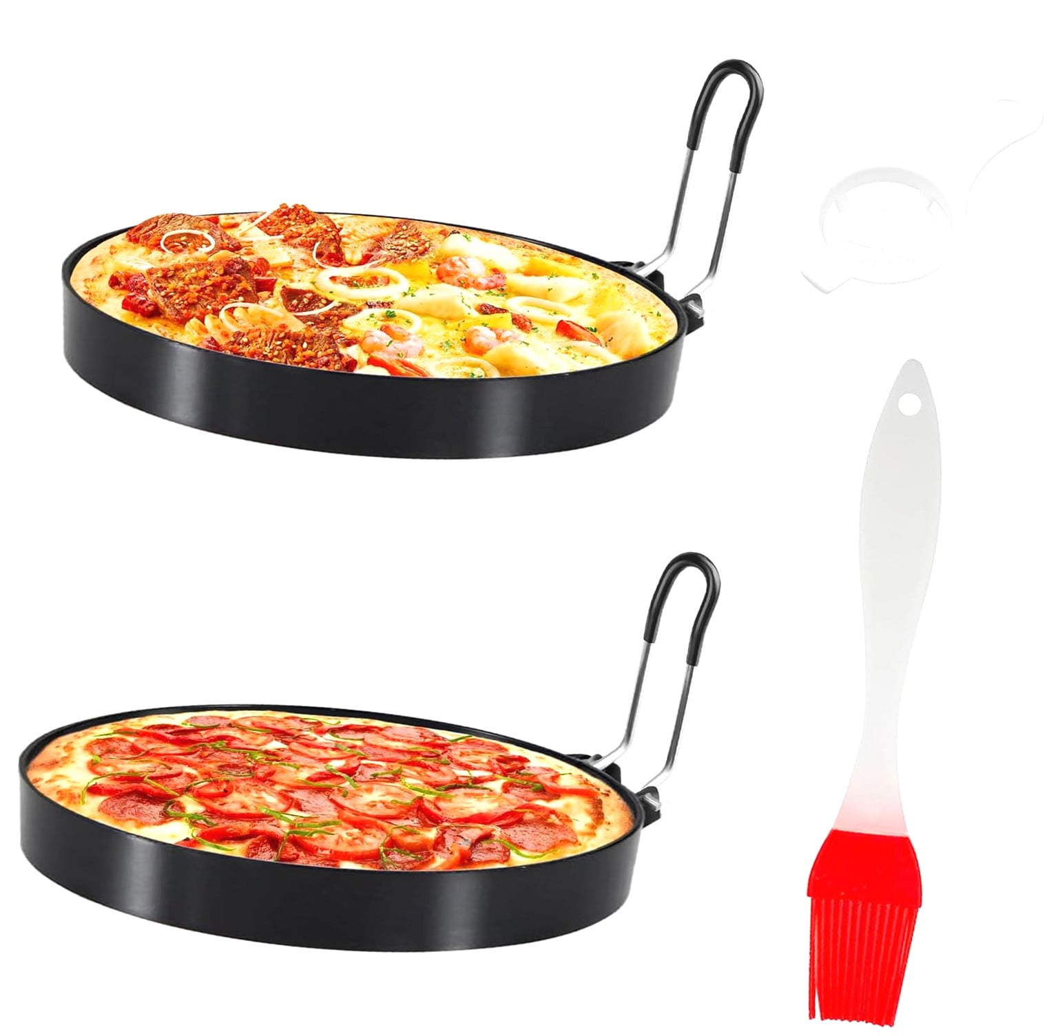 Hyjoy 2 Packs 6 Inch Pancake , Round Molds for Frying Eggs, Pancake ...