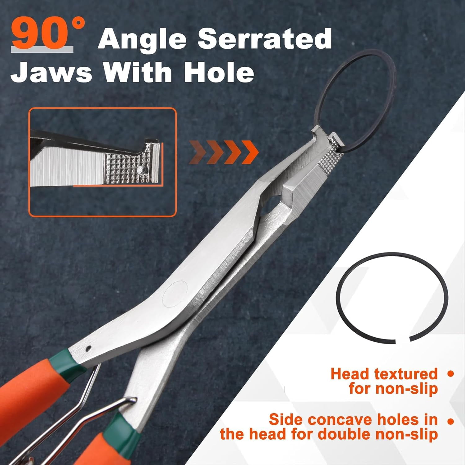 Hyjoy 2 Pcs Special Retaining Pliers Set Lock Pliers Flat for Removing ...