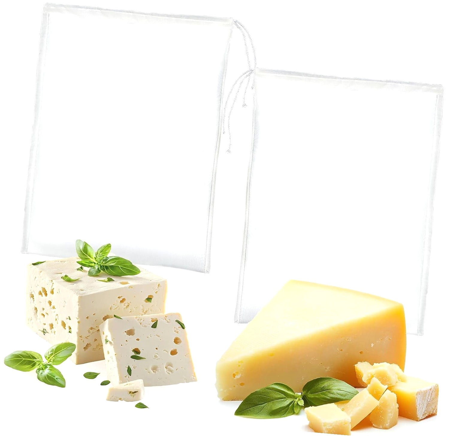 Hyjoy 2 Pcs "X23" Cheese Cloth Bag for Big Size Nut Bag Strainer Nut ...