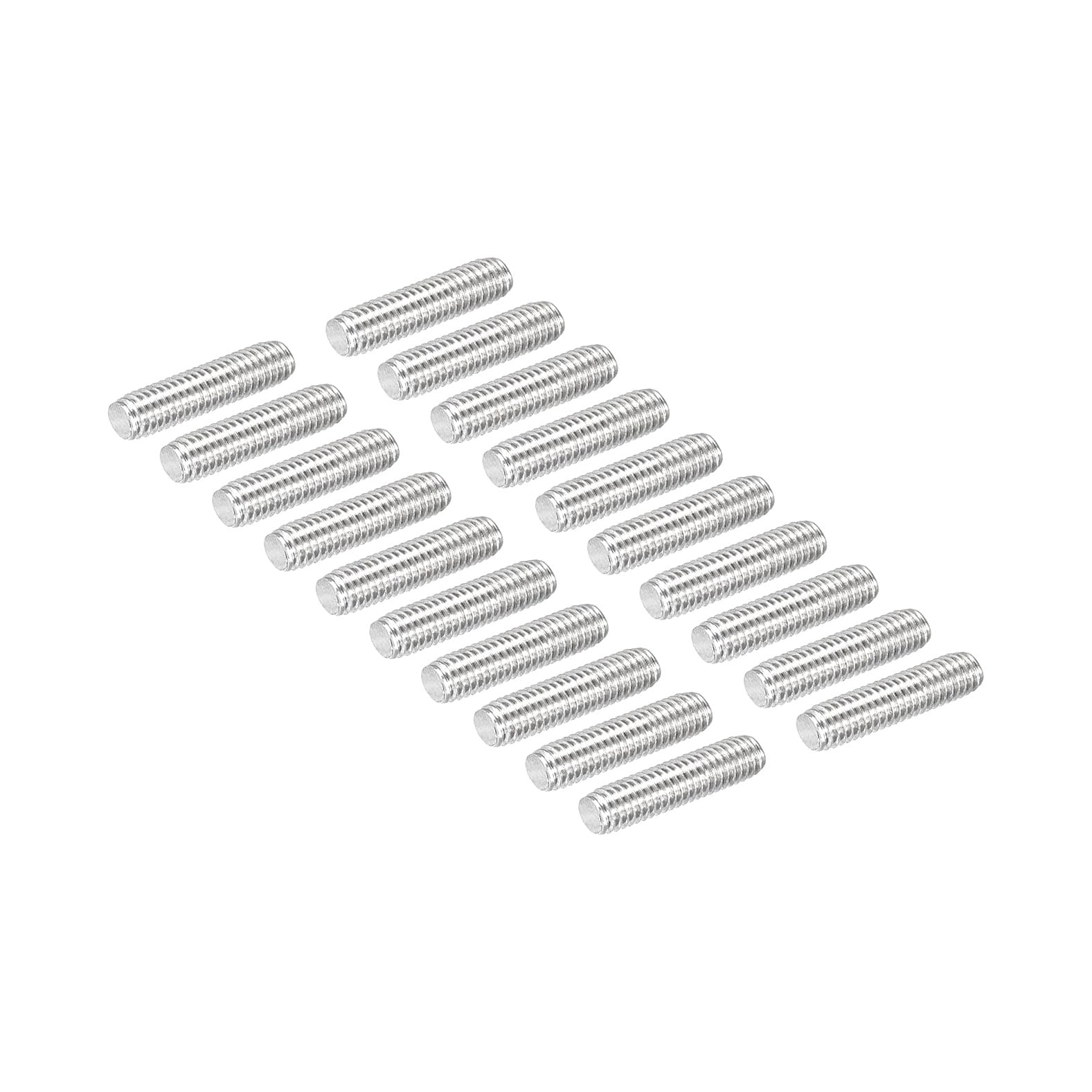 Hyjoy 20 Pack M6 25mm Fully Threaded Rod Right Hand Threads Rod Clamps ...