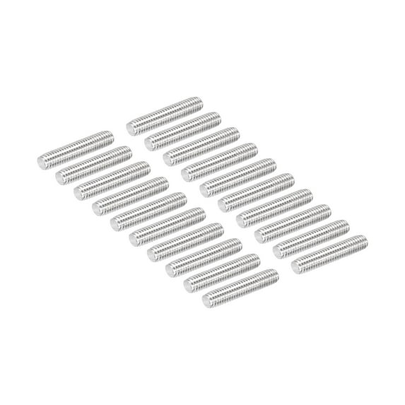 Hyjoy 20 Pack M6 30mm Fully Threaded Rod 304 Steel Right Hand Threads ...