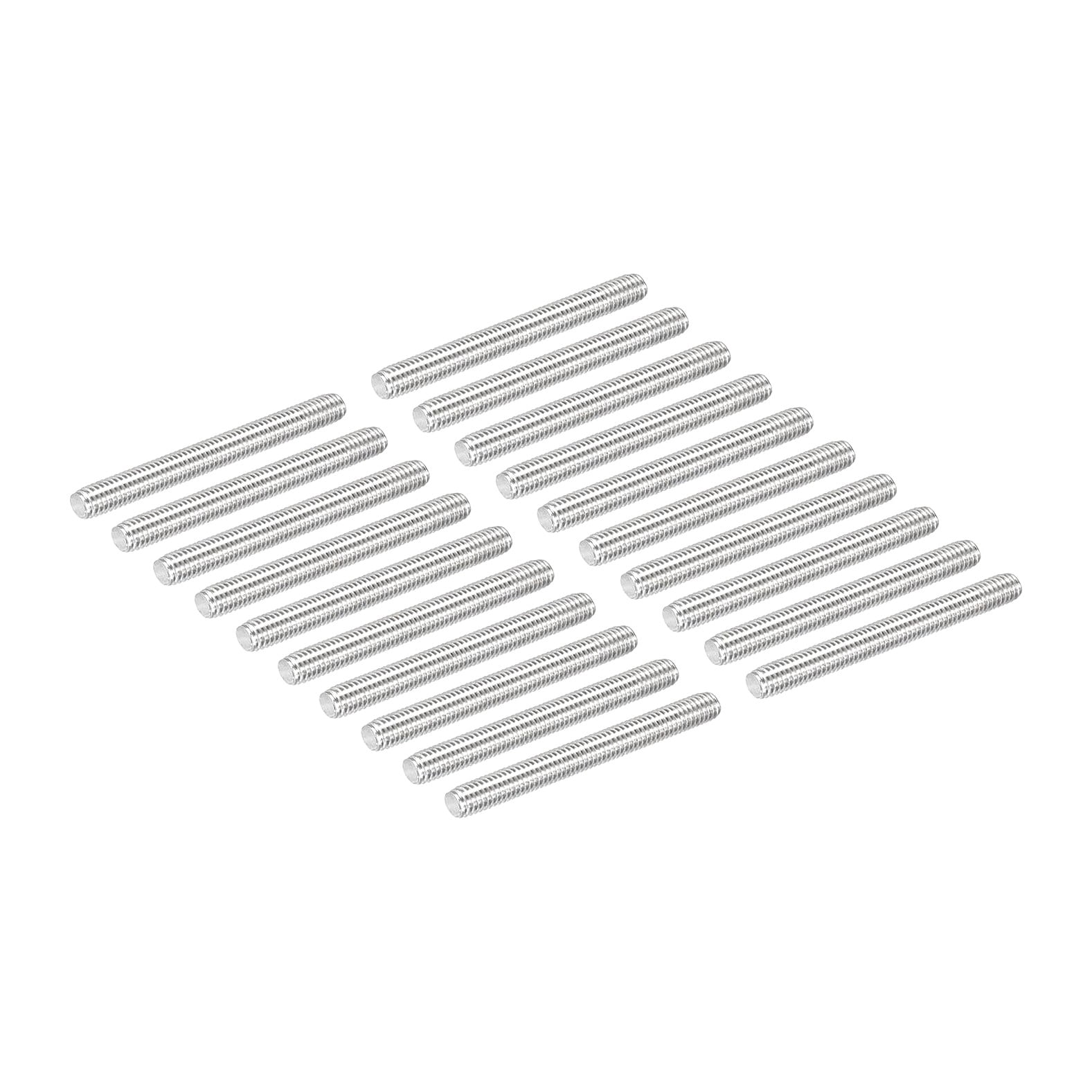 Hyjoy 20 Pack M6 60mm Fully Threaded Rod Right Hand Threads Rod Clamps ...