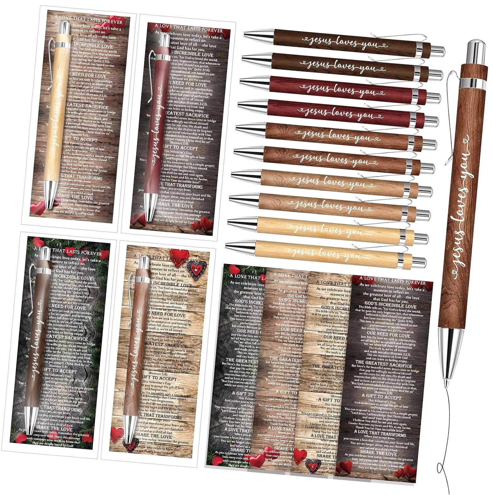 Hyjoy 20 Sets Christian Pen Bulk Bible Verse, Bookmarks, Inspirational ...