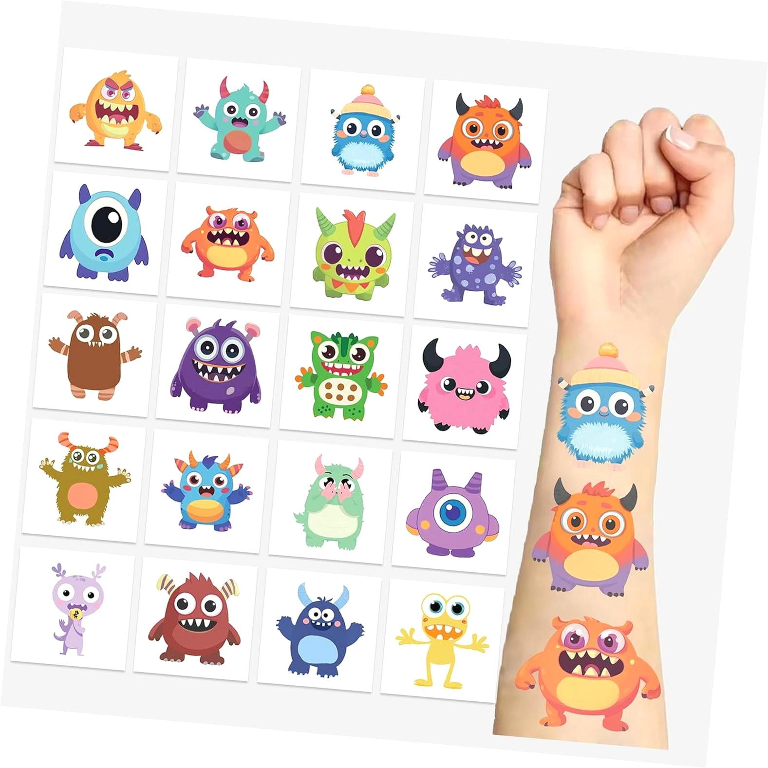 Hyjoy 20 Sheets Monster Cute Monster Stickers Little Monster Theme ...