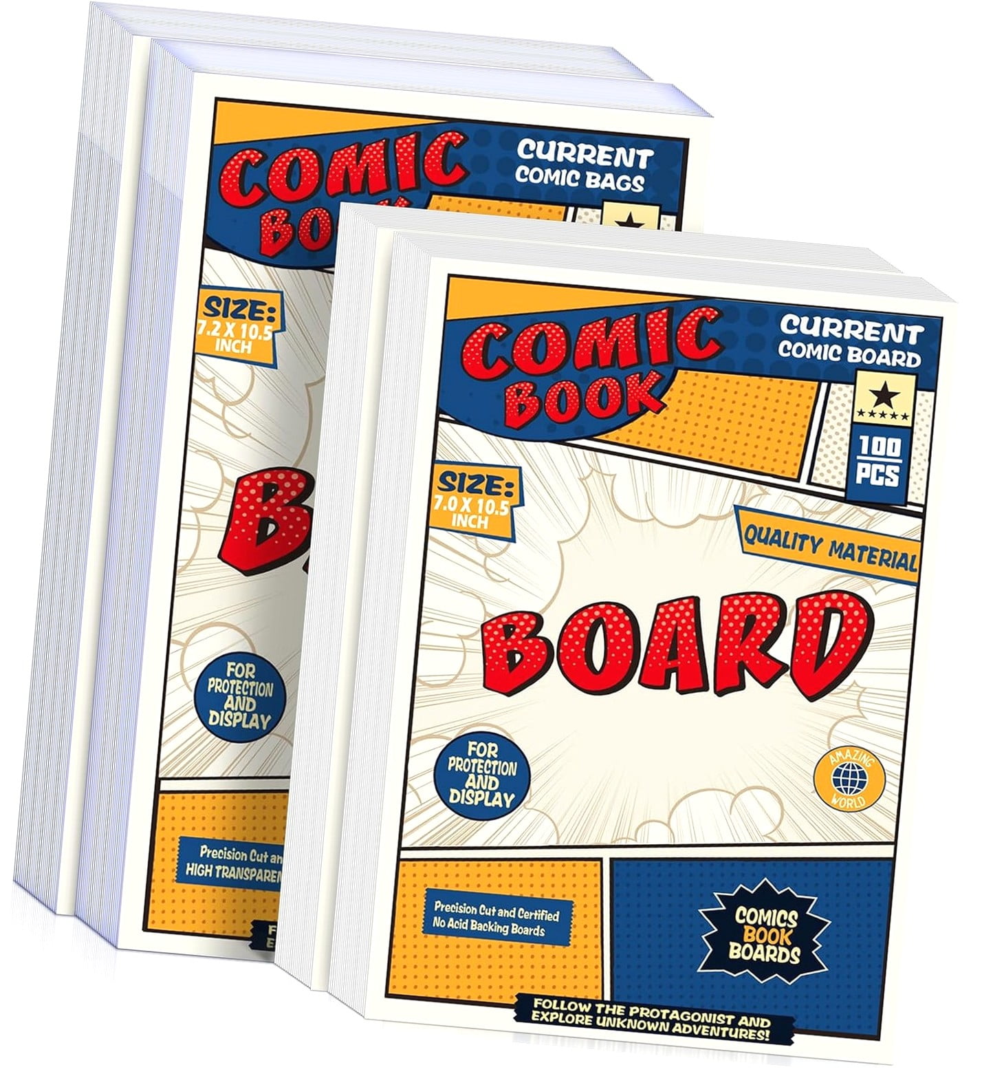 Hyjoy 200 Count Comic Book Size Bags and Boards --Free and Comic Book ...