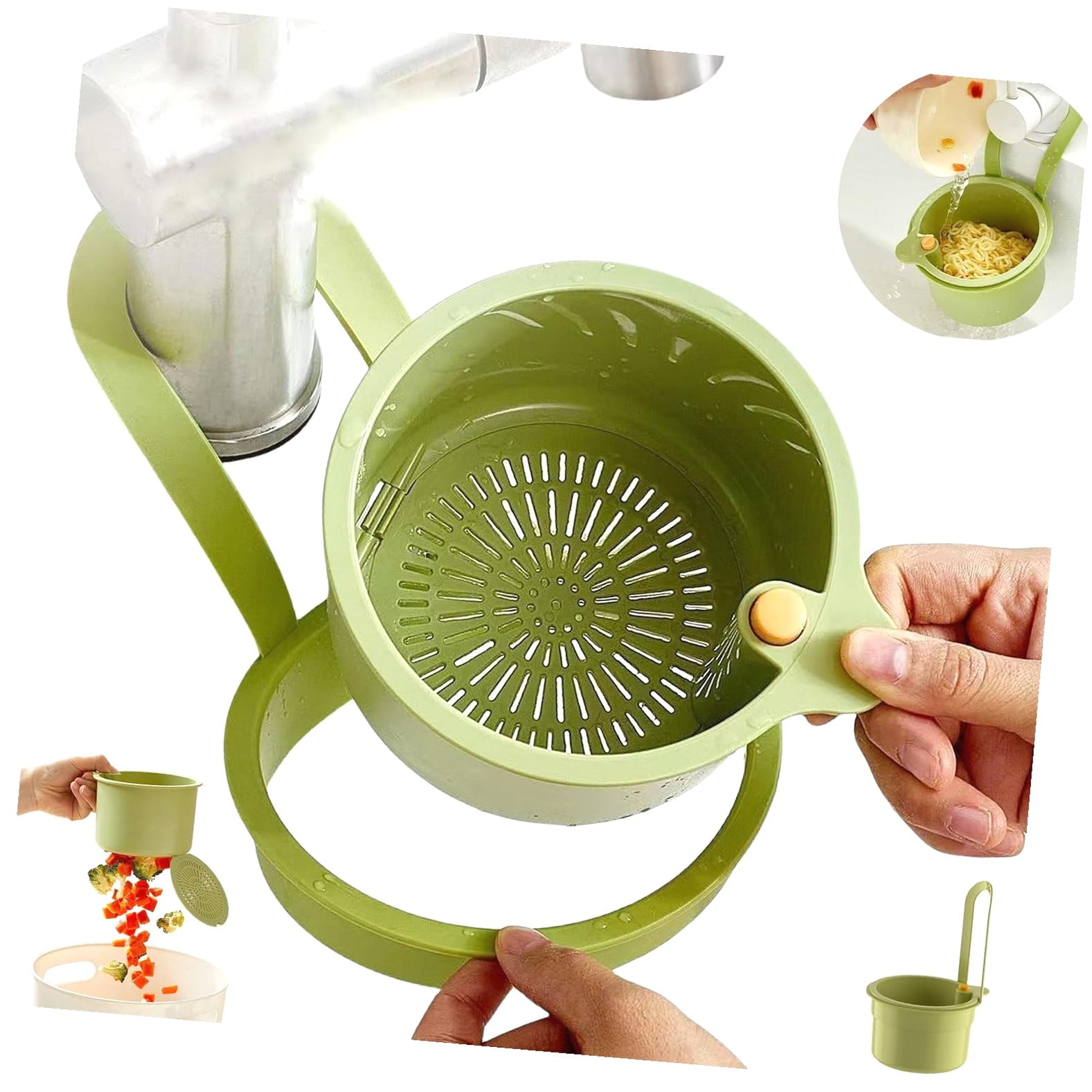 Hyjoy 2025 New Hanging Strainer, Hanging Kitchen Sink Strainer Basket ...