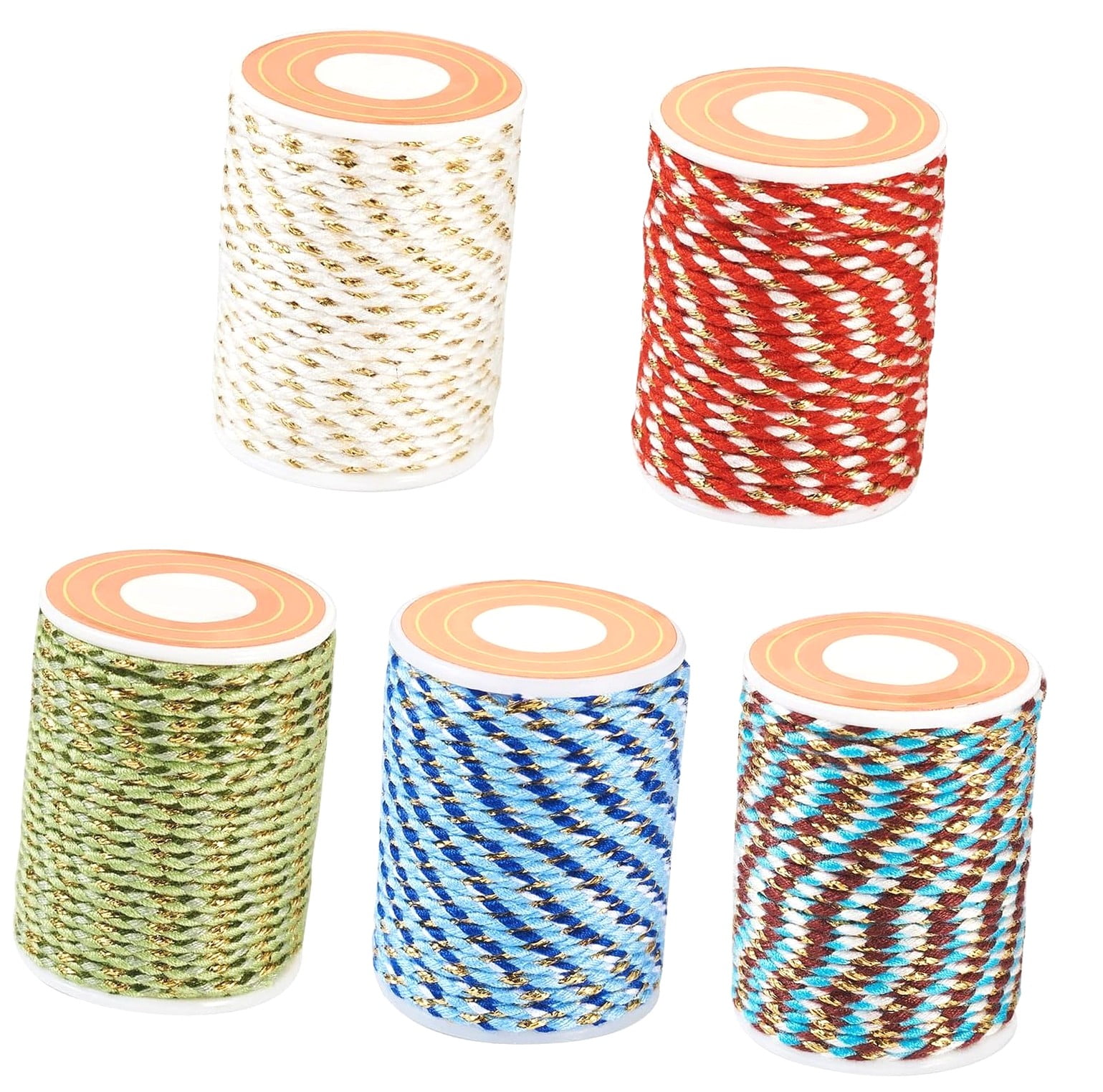 Hyjoy 21.5 Yards 1.5mm Cord 4-Ply Wire Braiding Beading Thread Rope ...