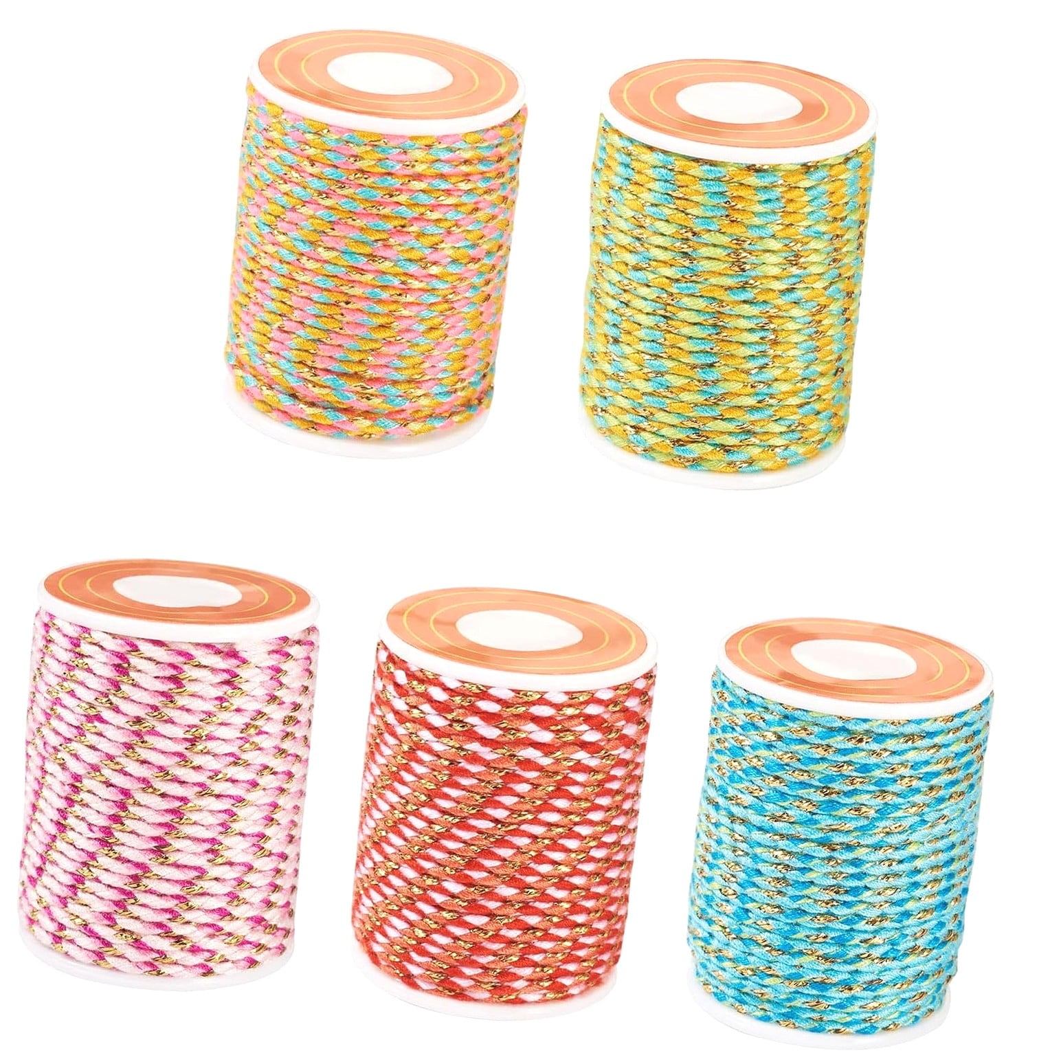 Hyjoy 21.5 Yards 1.5mm Cord 4-Ply Wire Braiding Beading Thread Rope ...